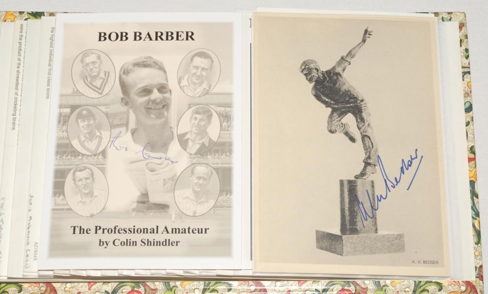England Test and County signatures. 1950s-2000s. Eighty signatures of ...